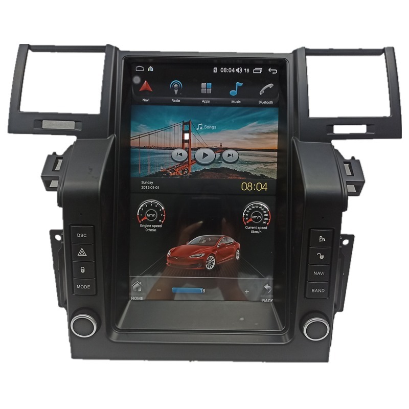 12.1" Vertical Screen Tesla Android Car Stereo Radio Audio DVD GPS ...