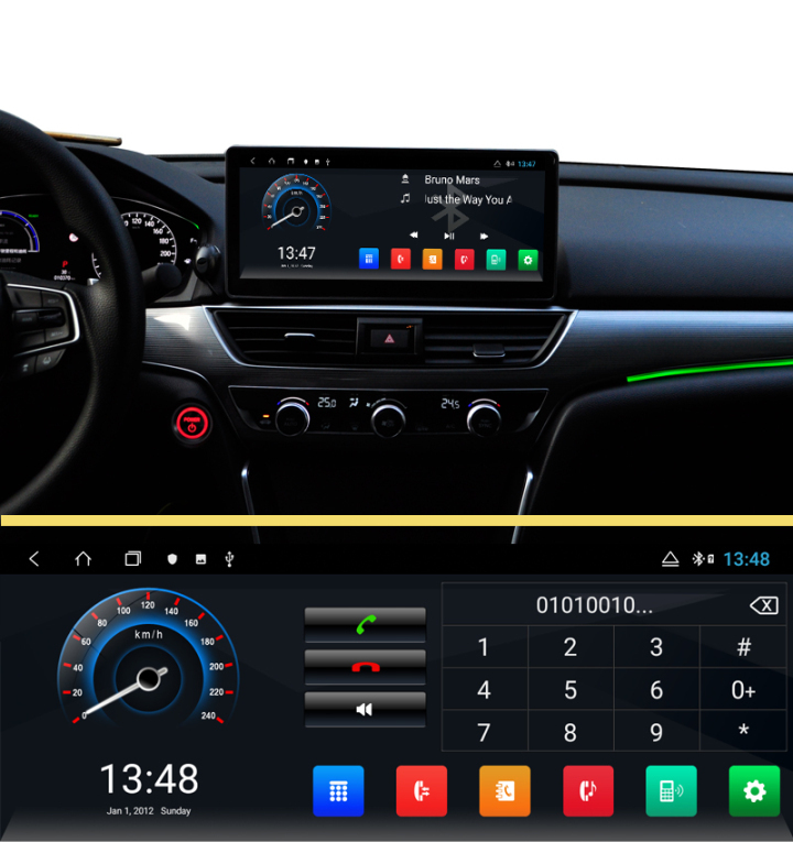 12.3" Android Multimedia Car Stereo Radio Audio DVD GPS Navigation Head ...