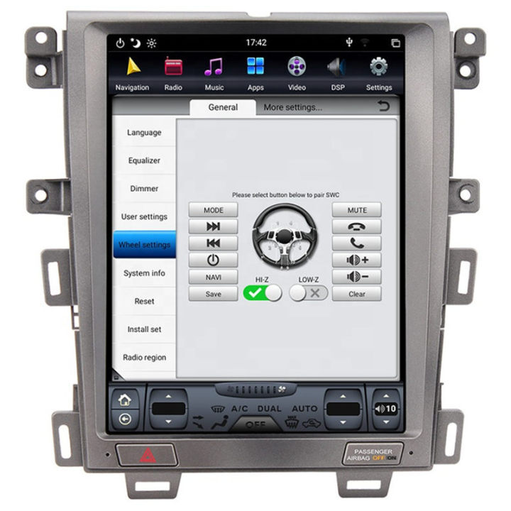 12.1" Vertical Screen Tesla Style Android Multimedia Car Stereo Radio ...