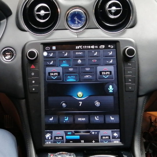 tesla style screen android car stereo radio gps navigation head unit ...