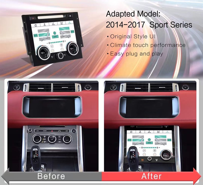 10" Climate Control Touch Screen AC Panel Upgrade Replacement Range ...