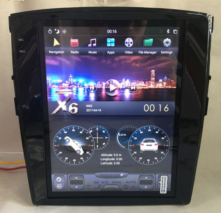 12.1" Tesla Style Android Car Stereo Radio Audio GPS Navigation Head ...