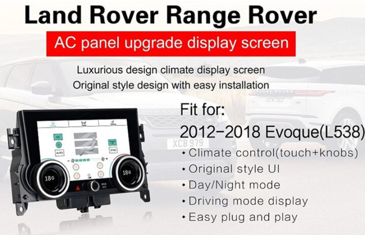 7" Air Conditioner LCD Display Touch Screen Climate Control Board AC ...