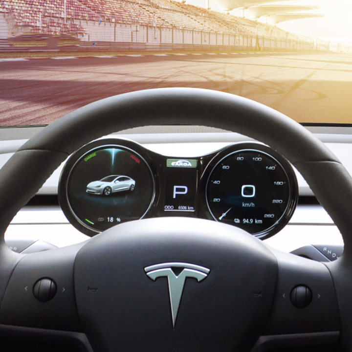 Car LCD Instrument Cluster Dashboard Replacement Infotainment Tesla ...