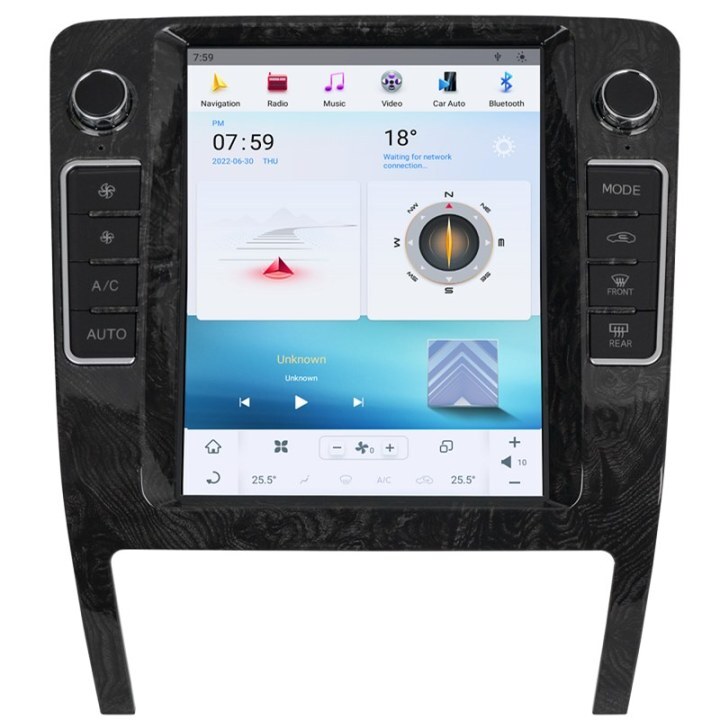 10.4" Tesla Style Screen Android Car Stereo Radio GPS Navigation Head ...