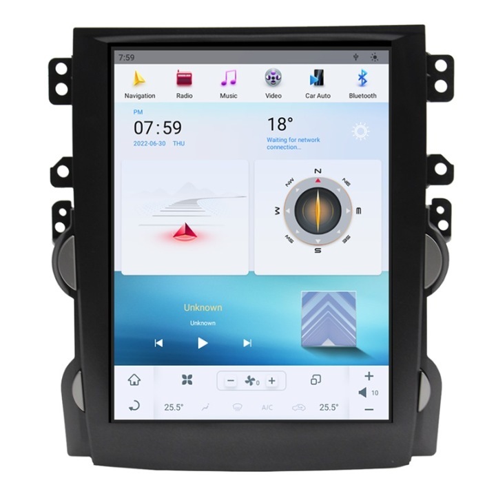 10.4" Tesla Style Screen Android Car Stereo Radio Audio GPS Navigation ...