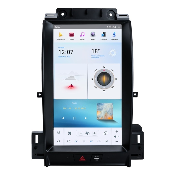 13" Tesla Style Screen Android Car Stereo Radio Audio GPS Navigation ...