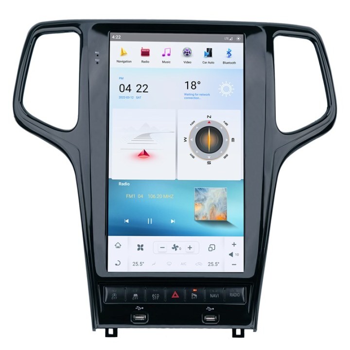 13.6" Tesla Screen Android Car Stereo Radio Audio GPS Navigation Head ...