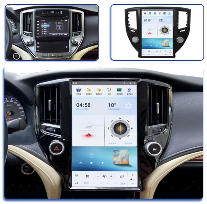13.6" Tesla Style Screen Android Car Stereo Radio GPS Navigation Head ...