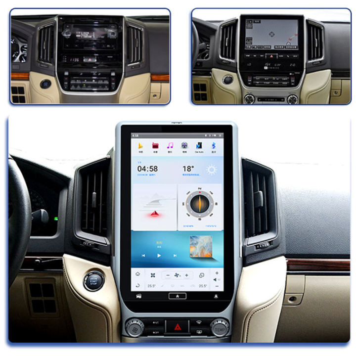 13.6" Tesla Style Screen Android Car Stereo Radio GPS Navigation Head ...