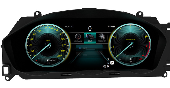 LCD Instrument Cluster Digital Dash Panel Dashboard Speedometer ...