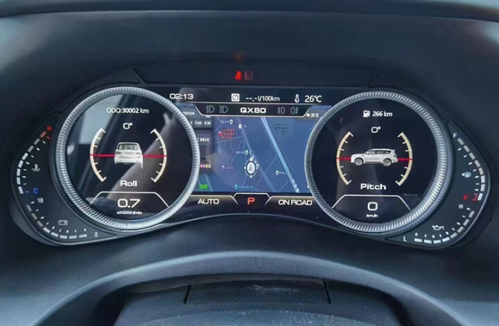 12.3" LCD Instrument Digital Cluster Dash Panel Speedometer Dashboard ...