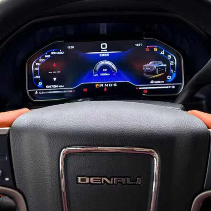 12.3" LCD Instrument Digital Cluster Dash Panel Dashboard Speedometer Upgrade GMC Denali Sierra ...
