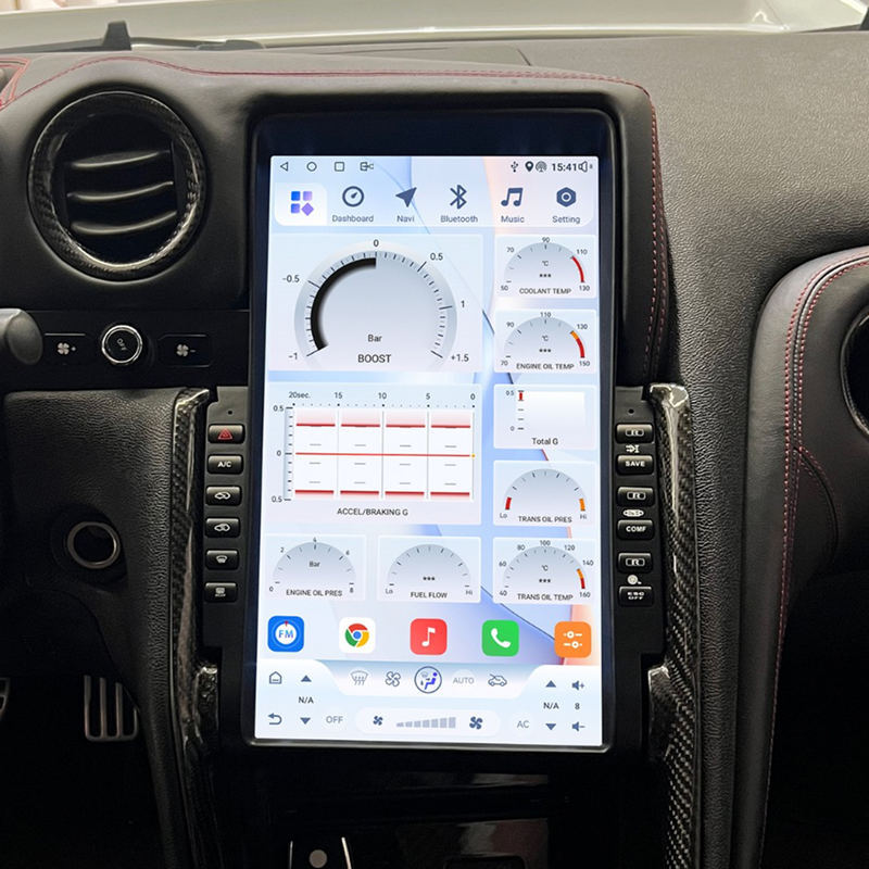 13.6" Tesla Style Screen Android Car Stereo Radio GPS Navigation Head ...