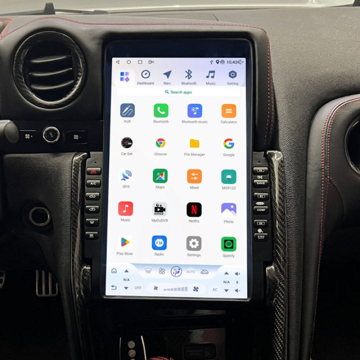 13.6" Tesla Style Screen Android Car Stereo Radio GPS Navigation Head ...