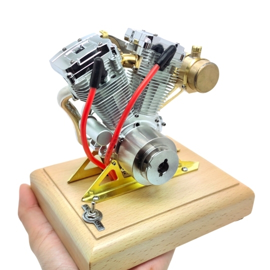 OKMO R34 OHV V-Twin Four-Stroke Gasoline Engine Mini Retro Motorcycle ...