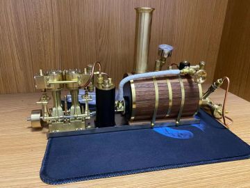 Two-cylinder steam engine Live Steam with Steam Boiler With P5 Two ...