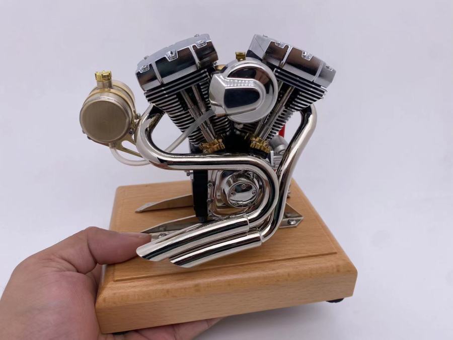 OKMO R35 OHV V-Twin Four-Stroke Gasoline Engine Mini Retro Twin Cam ...