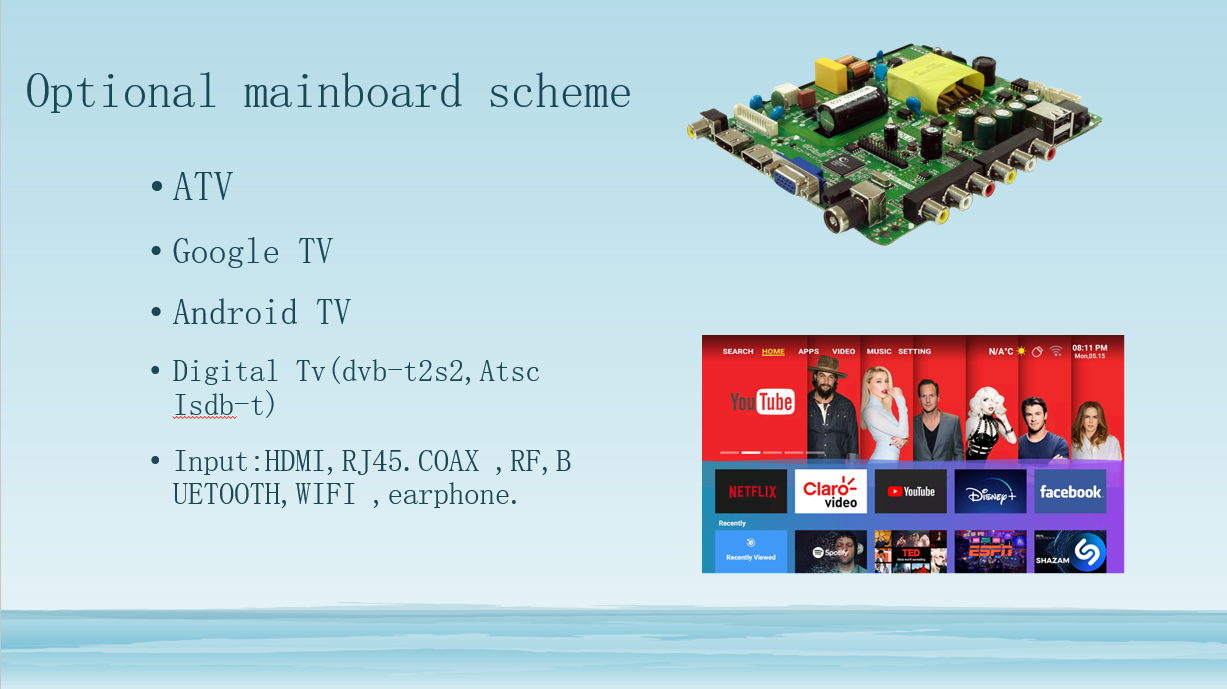 tv skd ckd 32-inch, 40-inch, 50-inch, and 55-inch smart TVs.