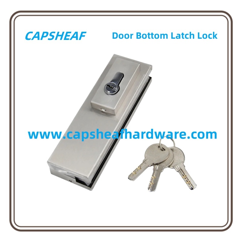 Stainless Steel Glass Door Bottom Latch Lock