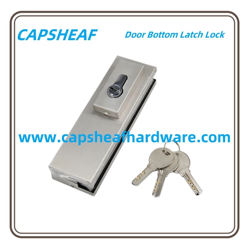 Stainless Steel Glass Door Bottom Latch Lock