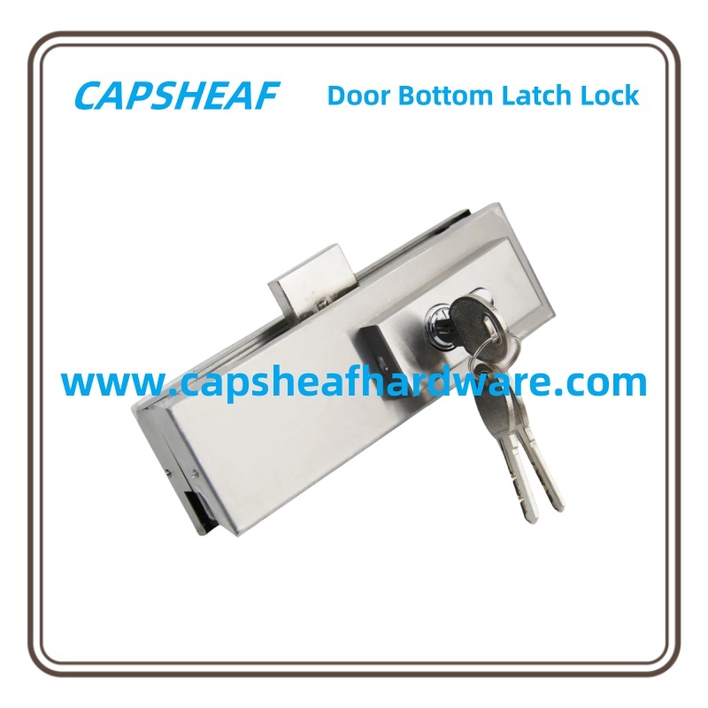 Stainless Steel Glass Door Bottom Latch Lock