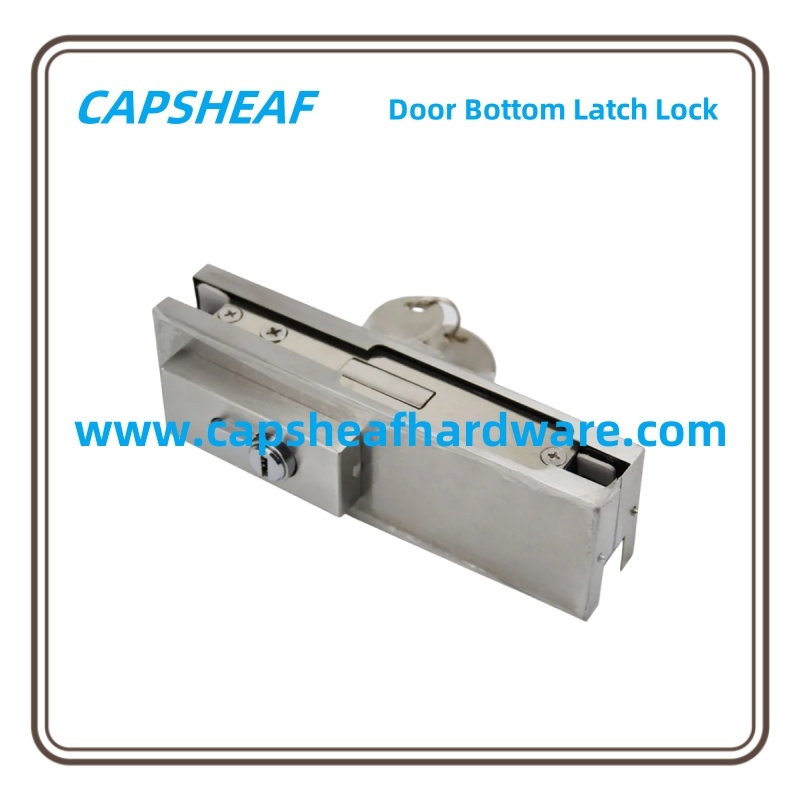 Stainless Steel Glass Door Bottom Latch Lock