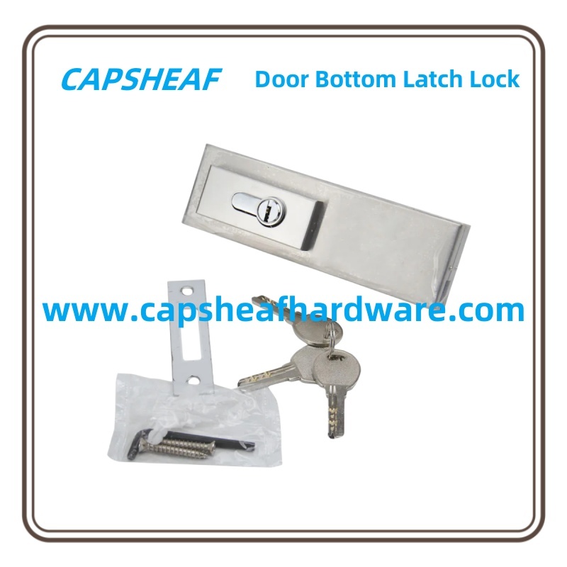 Stainless Steel Glass Door Bottom Latch Lock