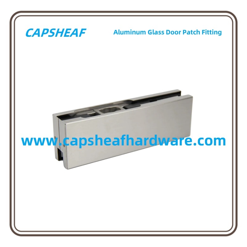 Universal Mirror Finish Aluminum Glass Door Patch Fitting