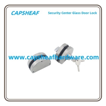 Round Stainless Steel Commercial Glass Door Lock