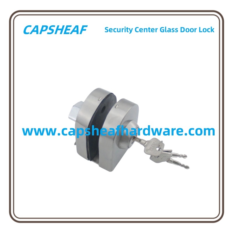 Round Stainless Steel Commercial Glass Door Lock
