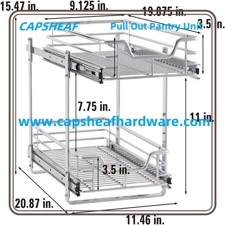 Direct Pull Out Pantry Unit Cabinet Basket