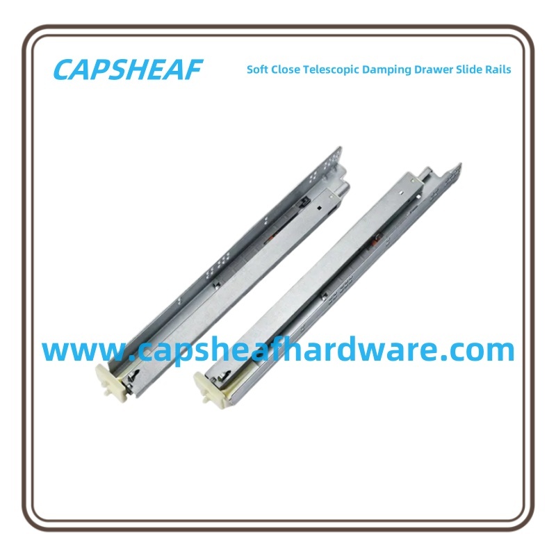 Soft Close Telescopic Damping Drawer Slide Rails