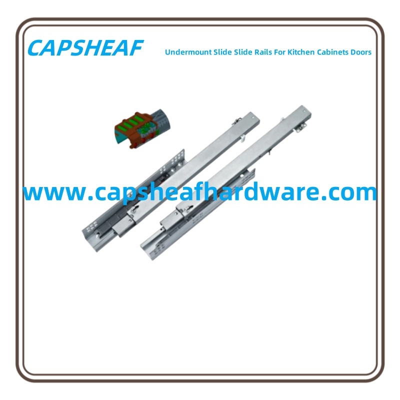 Heavy Duty Single Extension Undermount Slide Rails