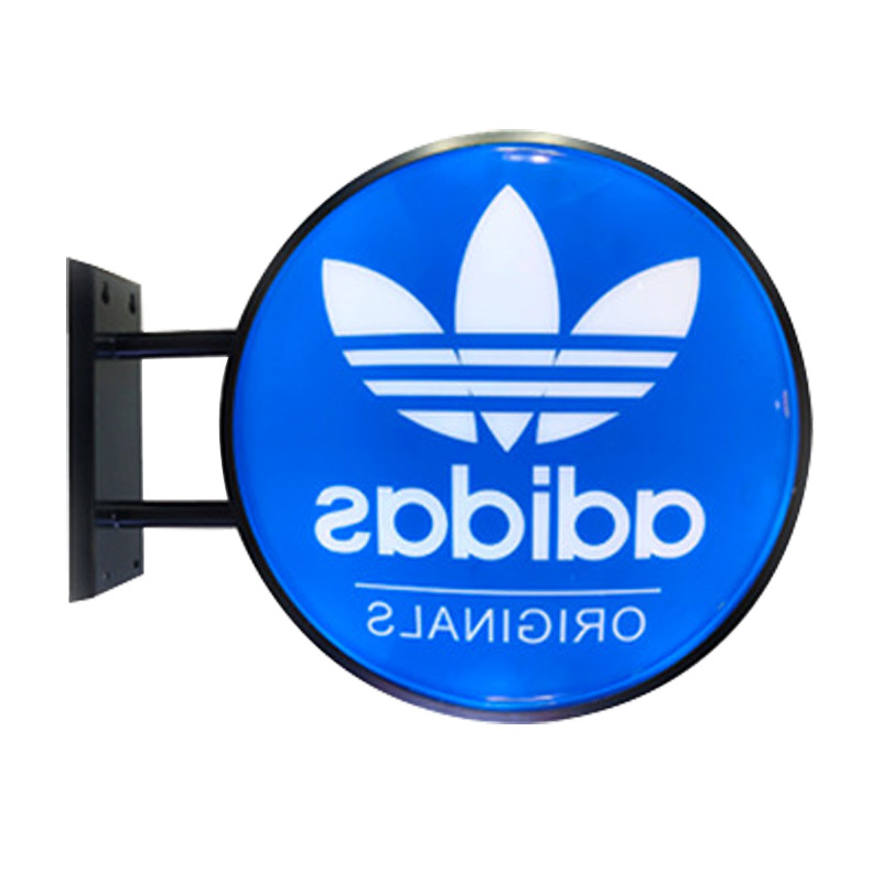 Round LED Light Box Double Sided Advertising Sign Outdoor