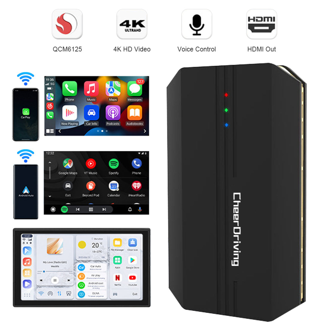 Android 13 CarPlay Ai Box, Qualcomm 6125 8-Core, High Performance ...