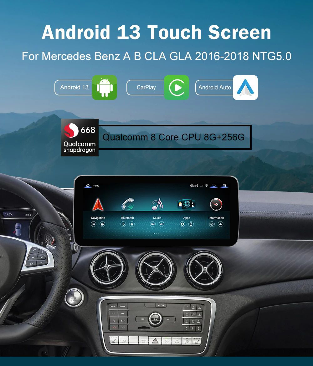 Android Car Stereo with CarPlay, Car Screen Android 13.0 System ...