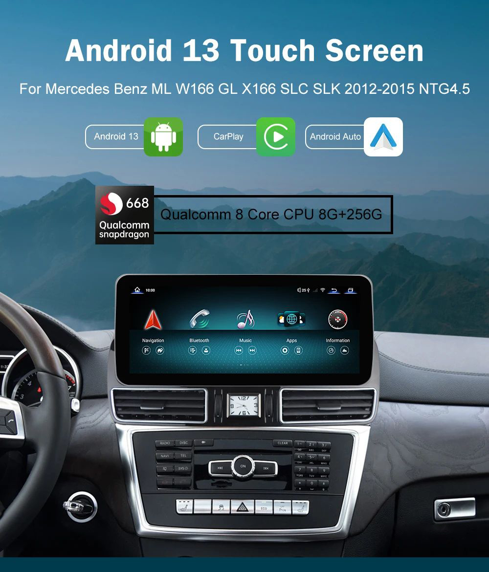 Car android screen, android touch screen car stereo, android carplay screen