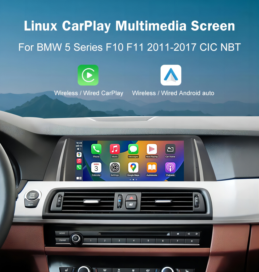 New Apple CarPlay Upgrade Android Auto Mod for BMW NBT