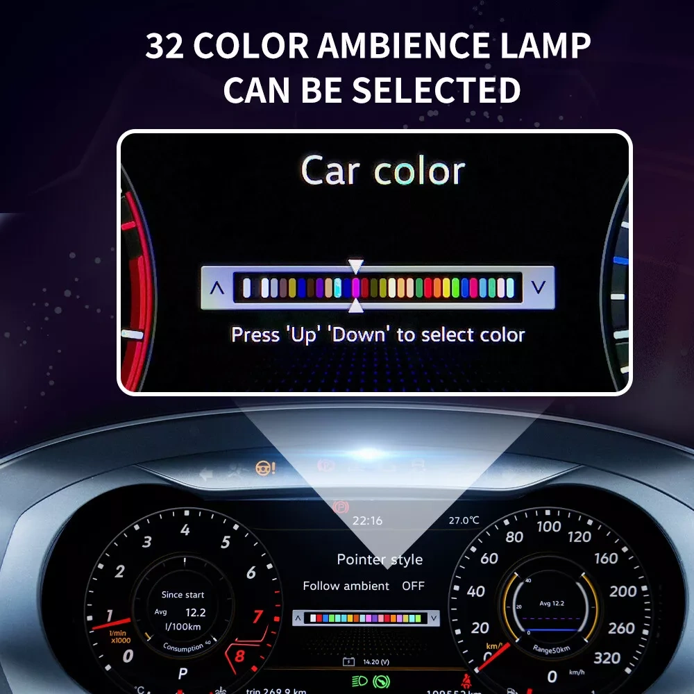 12.3” LCD Digital Dashboard, Digital Cluster, Virtual Cockpit for VW MQB B8