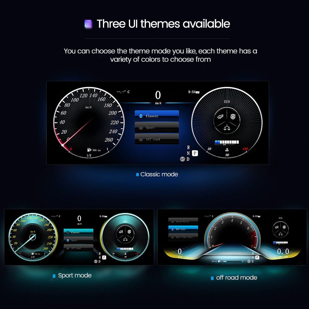 12.3” LCD Digital Dashboard, Digital Cluster, Virtual Cockpit for ...