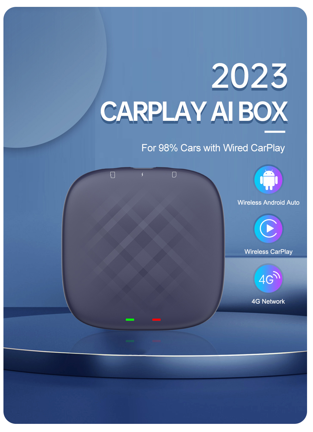 Carlinkit Tbox Plus Carlinkit Ai Box Android 13 QCM6125 4+64G/8+128G