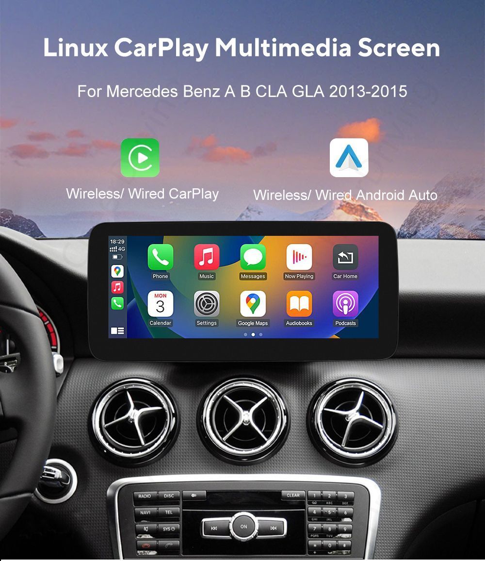 Linux HD Large CarPlay Screen Upgrade for BMW, Wireless CarPlay/Android ...