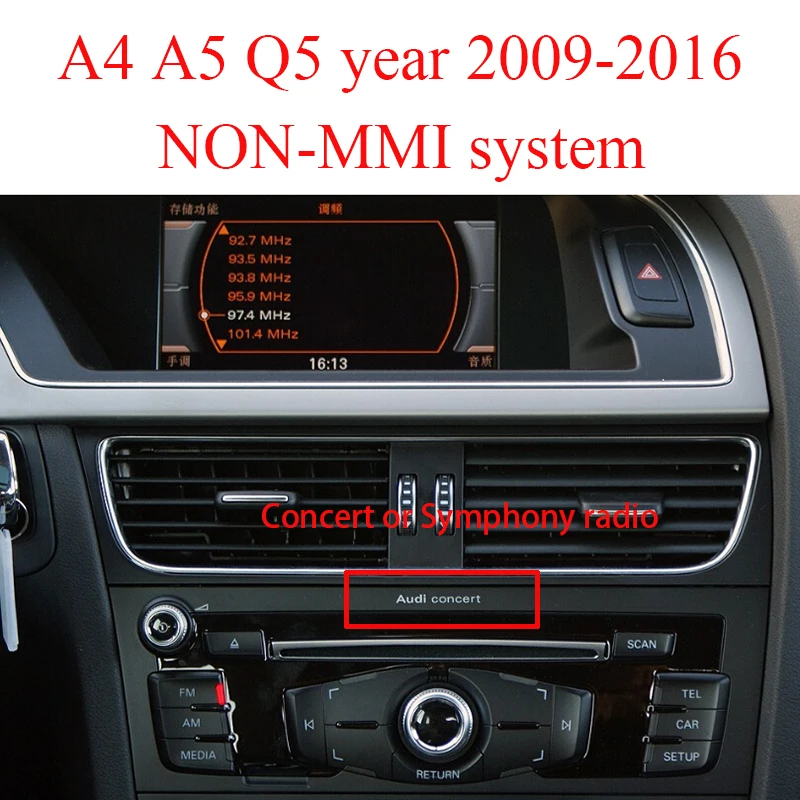 New Apple CarPlay Upgrade Android Auto Mod for Audi A4 B8 A5 Q5 without MMI