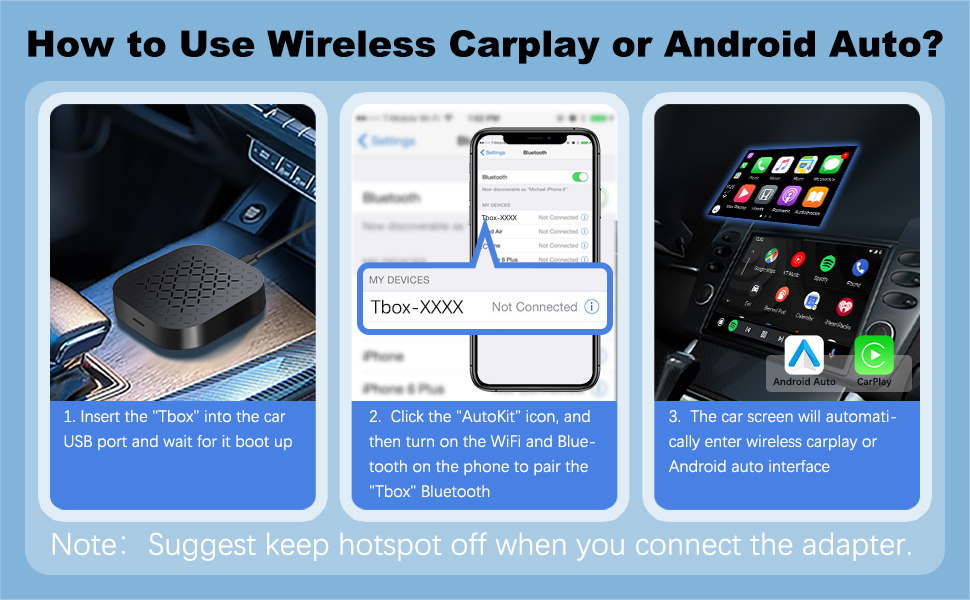 Carlinkit tbox basic, carplay ai box android 11, car youtube on apple carplay