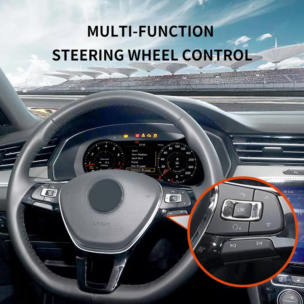 12.3” LCD Digital Dashboard, Digital Cluster, Virtual Cockpit for VW MQB B8