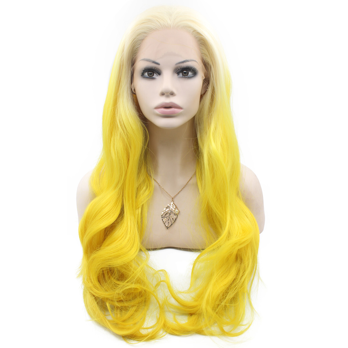 blonde ombre | yellow culy wig
