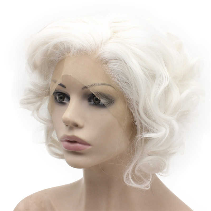 short white wig | white curly wig
