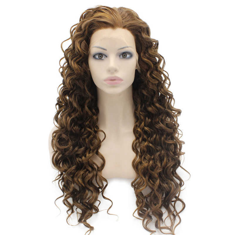 curly brown wig | light brown wig