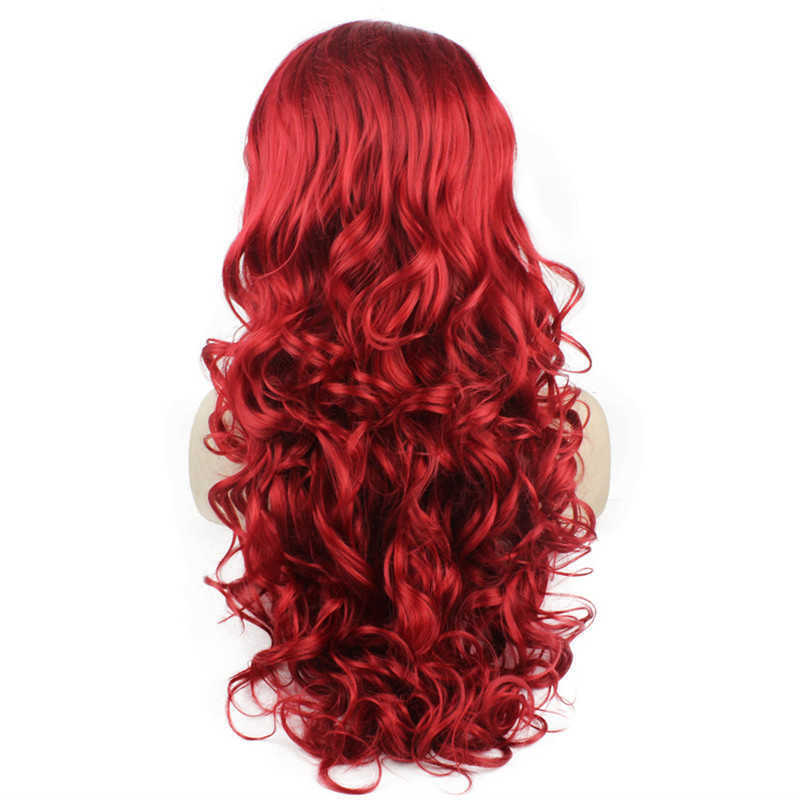 long red wig | red curly wig